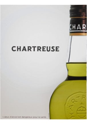 Affiche ancienne Chartreuse "Quart Vert" | Objets, goodies et acces...