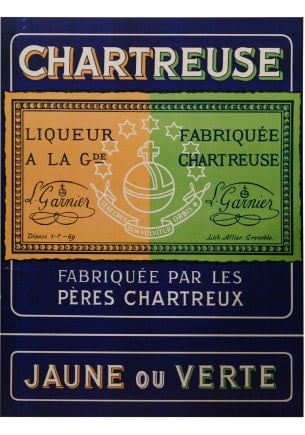 Affiche ancienne Chartreuse "Ancienne Etiquette" | Objets, goodies ...