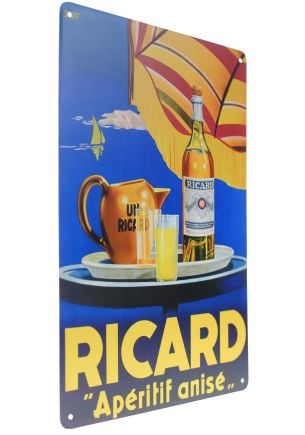 Plaque métal Ricard | Plaques métal & émaillées