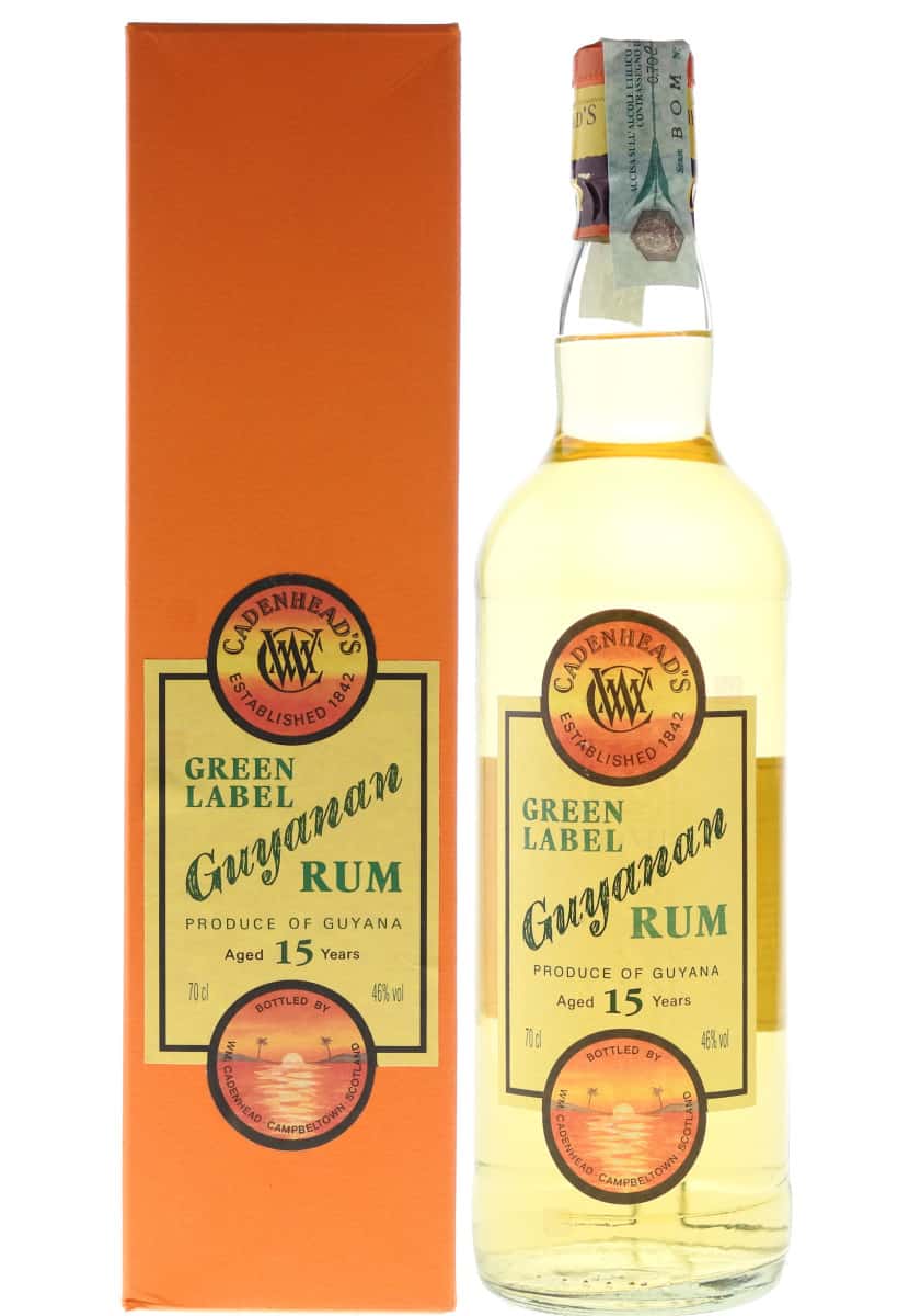 WM Cadenhead - Green Label - Guyana 15 ans | Rhum de Guyana